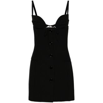 Nensi Dojaka Schwarzes Kleid mit Sweetheart-Ausschnitt und Cut-Out-Detail - - Dresses - Damen - Schwarzk - L