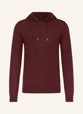 Reiss Reiss Strick-Hoodie Holland Aus Merinowolle rot