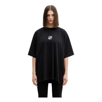 VETEMENTS Biker Cross Logo T-Shirt - - Tops - Damen - Schwarzk - S