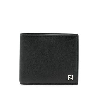 Fendi FF Logo Leather Bi-fold Wallet