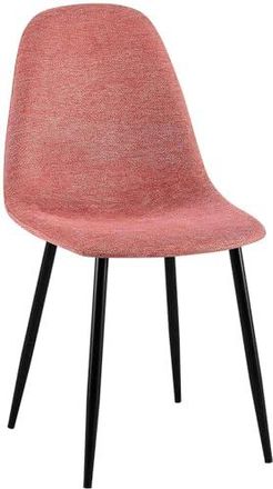 Clp Chaise de Salle &agrave; Manger rembourr&eacute;e Napier, Chaise de Cuisine avec Dossier et Structure m&eacute;tallique, Peut Supporter jusqu&agrave; 150 kg, Couleur:Orange, Mat&eacute;