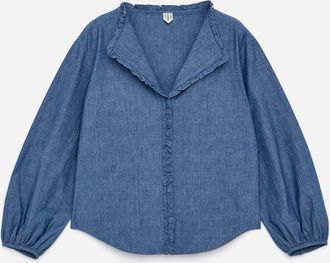 Arket R&uuml;schenbluse -Blau