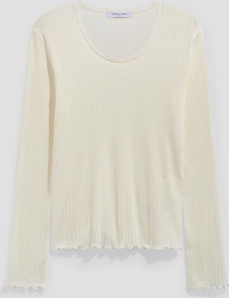 Gerard Darel T-shirt dentelle en coton et modal - BONA - Naturel