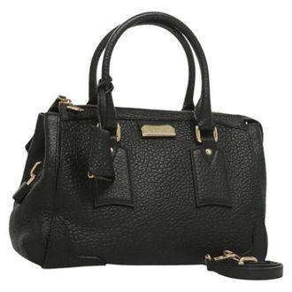 Burberry Pre-owned Cuir sacs-main - Femme - Pre-owned - Noir - Taille: ONE Size