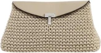 Toteme Femme, Sacs, Beige, Taille: ONE Size T-Lock Clutch