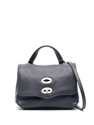 Zanellato petit sac à bandoulière Postina en cuir - Bleu