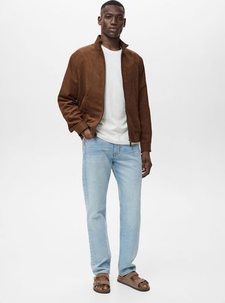 Mango Jacke mit Wildledereffekt kognac - Herren - XL - MANGO MAN