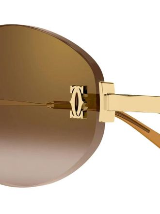 Cartier CT0592S002 Sunglasses - Gold