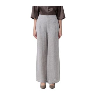 Emporio Armani Weite Hosen - - Trousers - Damen - Grau - 2XL