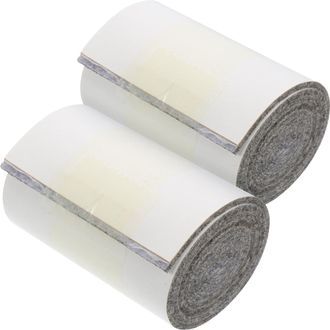 SOLUSTRE 2 Rollen Selbstklebende Filzstreifen M&ouml;belgleiter 100X10X05cm Bodenschutz Hartholz Filzband M&ouml;belunterlage