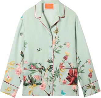 La DoubleJ Femme, Blouses et Chemises, Multicolore, Taille: 36 FR Floral Panel Pyjama Shirt