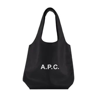 A.P.C. Unisex Ninon Tote Black Cotton