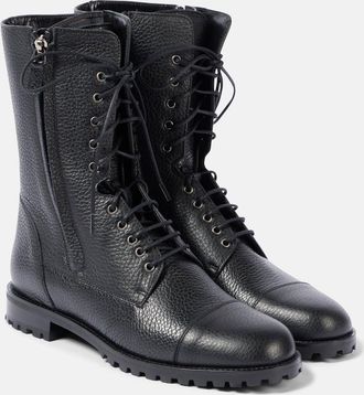 Manolo Blahnik Schnürstiefel Lugata aus Leder