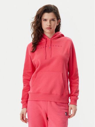 Tommy Jeans Sweatshirt Tonal Linear DW0DW20304 Rosa Regular Fit