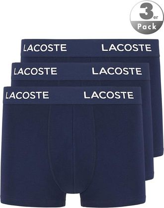 Lacoste Herren Trunks blau Baumwolle & Mix unifarben