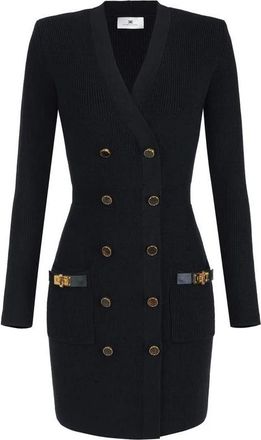 Elisabetta Franchi Damen, Kleider, Schwarzk, MGröße