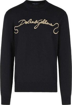 Dolce & Gabbana Pull Col Rond - Noir