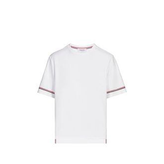 Thom Browne Baumwoll-T-Shirt in Weiß