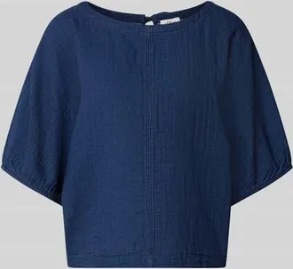 s.Oliver Red Label Relaxed Fit Kurzarmbluse aus reiner Baumwolle