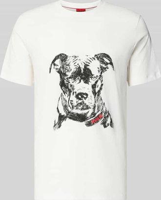 HUGO BOSS Regular Fit T-Shirt aus reiner Baumwolle Modell DUBROX