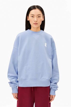 Armedangels Damen vegan Sweatshirt Iconic A Alizaa Blau