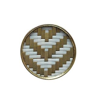 Catchii Closet knob rattan zickzack