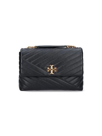 Tory Burch Tory Burch Hobo Bags - Chevron Matelass&eacute; Black Sheepskin Shoulder Bag - Gr. unisize - in Schwarz - f&uuml;r Damen