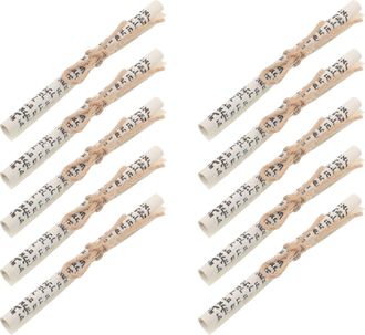 BESPORTBLE MOTHNUR 10 St&uuml;ck Teiliges Koscheres Mezuzah T&uuml;rrollen- Vorgerollte Hebr&auml;ische Segensschriften Papier Religi&ouml;se J&uuml;dische Hausdekoration Kompakt und Lan