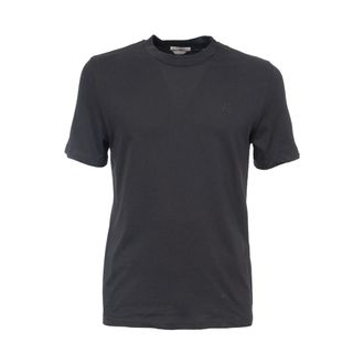 Jacob Cohen Homme, Tops, Noir, Taille: XL T-shirt ras du cou en jersey de coton