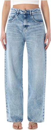 Icon Denim Los Angeles Femme, Jeans, Bleu, Taille: W27 Wide Jeans