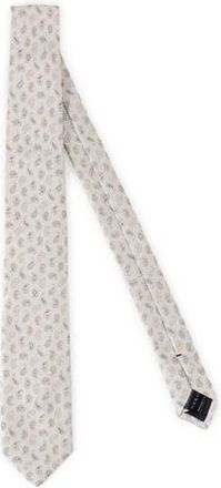 Au Printemps Paris Cravate &agrave; motif en soie