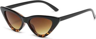 Generic Lunettes De Soleil En M&eacute;tal &Agrave; Petite Monture For Hommes Et Femmes, Conduite Tir Rue(Brown)