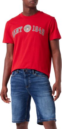 Camel Active Herren Shorts Denim 5-Pocket Shorts regular fit Houston, dunkel Blau (Indigo), 31W