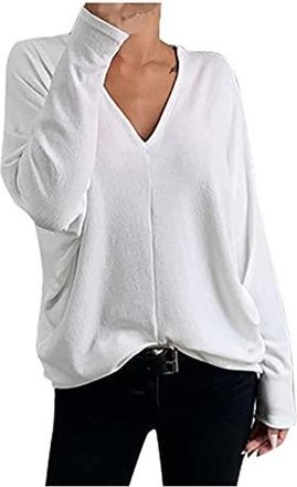 Generic Tunique Femme Linfemme Tunique &Agrave; 3/4 Manches Longues Chemise Imprim&eacute;e Floraux pour Les Femmes Casual &Eacute;l&eacute;gant Chic Blouses D&eacute;contract&eacute; Couleur Unie Mod