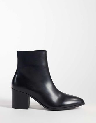 Asos bottines Chelsea &agrave; talons noires