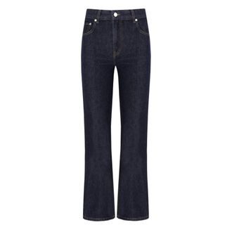 Ganni Betzy Cropped Bootcut Jeans - - Jeans - Damen - Blau - W24
