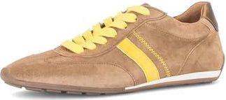 Gabor Baskets basses pour femme, largeur suppl&eacute;mentaire mod&eacute;r&eacute;e (G), ajustement parfait, Peanut Kombi 14, 38.5 EU