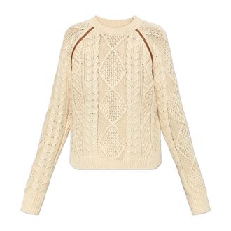Diesel Round-Neck Strickwaren - - Knitwear - Damen - Beige - L