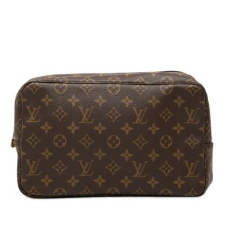 Louis Vuitton Coated Canvas Monogram Trousse Toilette 28