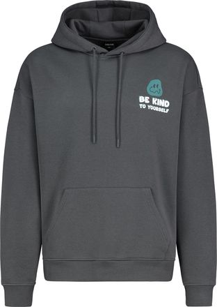 Sublevel Herren Sweathoodie Kapuzenpullover mit Print dark-grey L