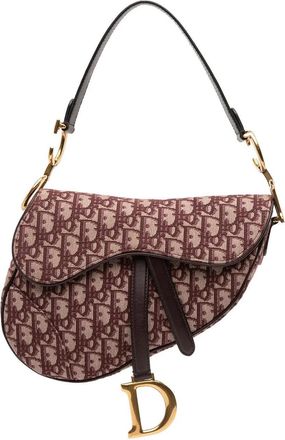 Dior Hobo Bags - Oblique Canvas Saddle Bag - Gr. unisize - in Rot - für Damen