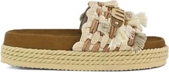 Mou Femme, Chaussures, Beige, Taille: 38 EU Monoband Rope Sandal
