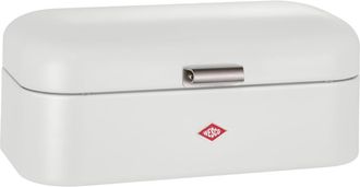 WESCO Wesco Grandy Brotkasten in der Farbe weiß matt, pulverbeschichtetes Stahlblech, Lüftungslöcher und stabiler Handgriff
