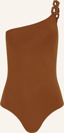Eres Eres One-Shoulder-Badeanzug Plaisance braun