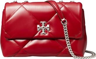 Tory Burch Tory Burch Crossbody Bags - Kira Diamond Quilt Small Convertible Shoulder Bag - Gr. unisize - in Rot - f&uuml;r Damen