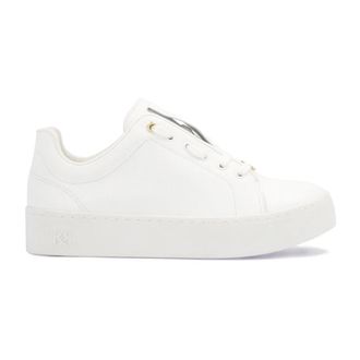 Kazar Wei&szlig;e minimalistische Sneaker auf einer einfachen Sohle - - Shoes - Damen - Wei&szlig; - 37 EU
