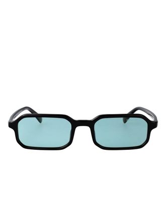 Emporio Armani Sonnenbrille mit eckigem Gestell - Schwarz