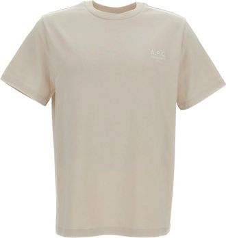 A.P.C. A.p.c., Homme, Tops, Beige, Taille: S Maglietta girocollo