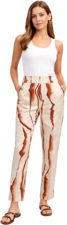 Liviana Conti Femme, Pantalons, Multicolore, Taille: 40 FR Printed Pantalons