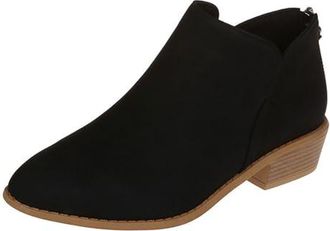 Generic Bottines Chelsea pour femme, bottines &agrave; talons - &Eacute;l&eacute;gantes bottes mi-mollet tendance polyvalentes chaussures de travail de bureau avec fermeture &eacute;clai